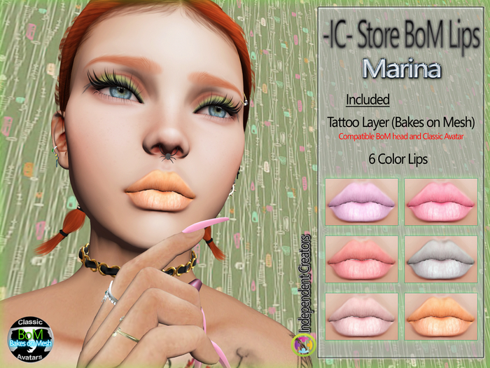 Second Life Marketplace Ic Store Bom Lips Marina Addme 2046